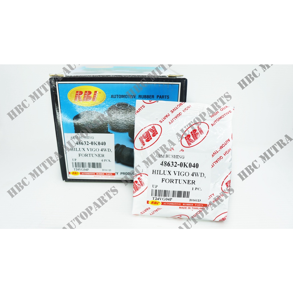 Jual Bushing Upper Arm Atas Fortuner Hilux Vigo DC 48632-0K040 RBI ...