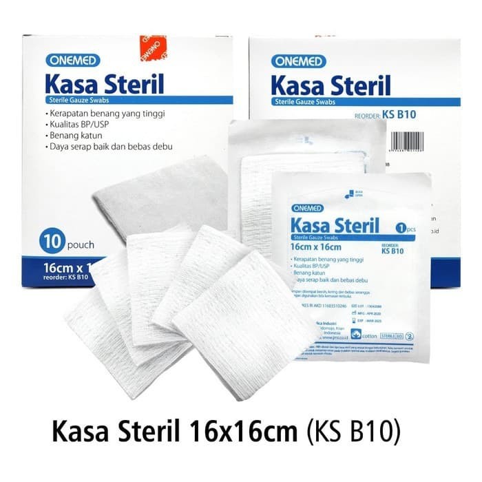 Jual ONEMED HNC HK Kasa Steril Hidrofil Pembalut Luka Tali Pusat Pusar ...