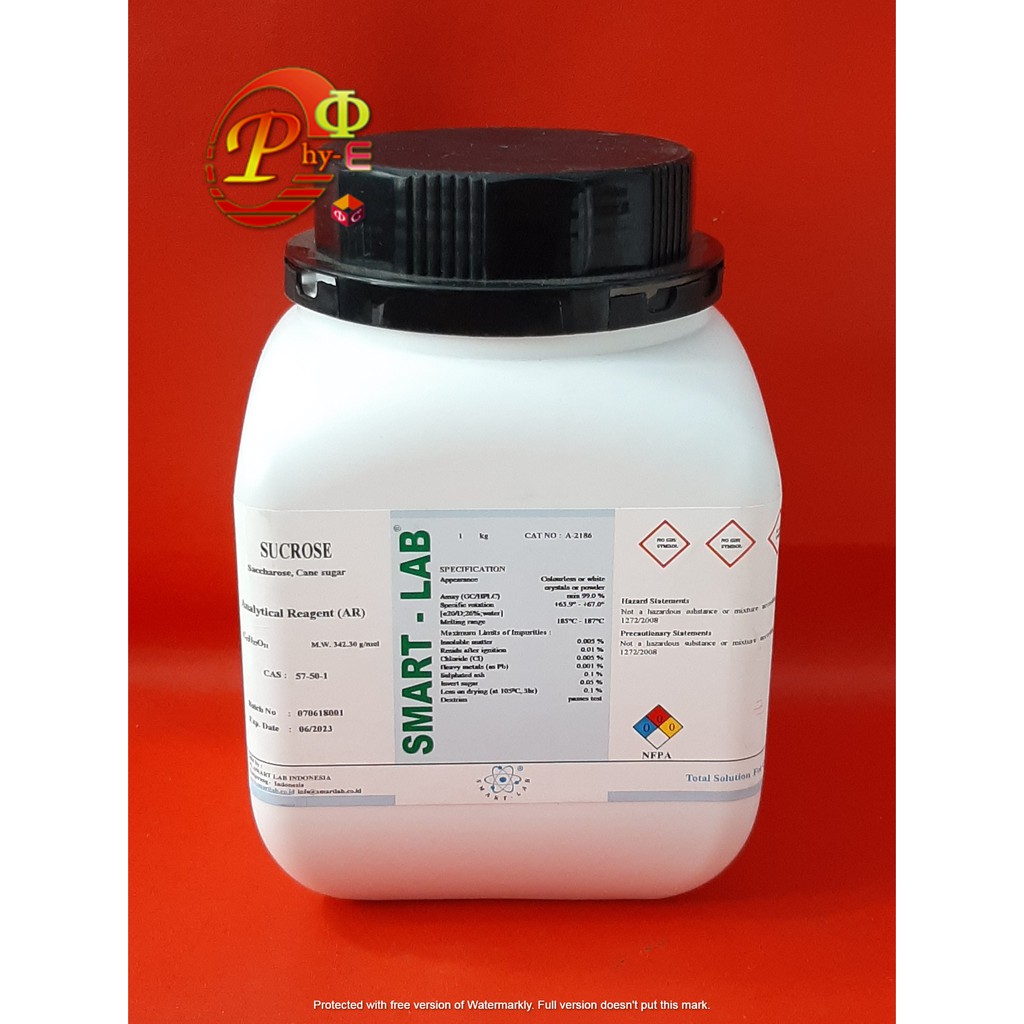 Jual Sukrosa / Sucrose Analis Smartlab Per 10 gram | Shopee Indonesia