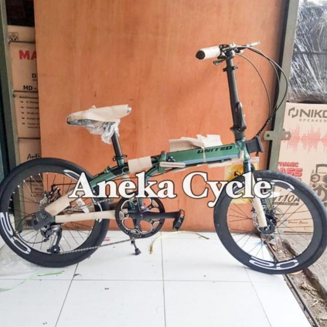 Jual SEPEDA LIPAT DEWASA FOLDING BIKE UNITED CORA 20 9 SPEED ALLOY ...