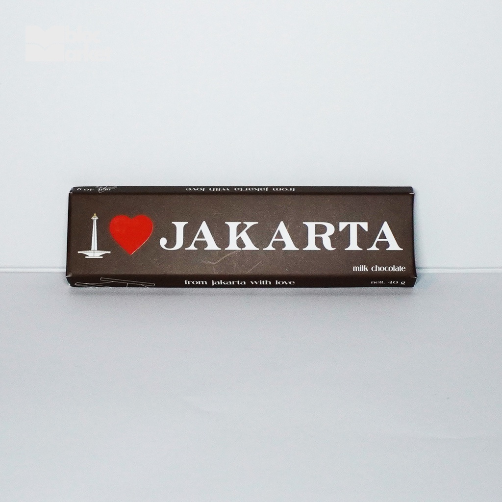Jual CHOCODOT I LOVE JAKARTA MILK CHOCOLATE 40GR | Shopee Indonesia