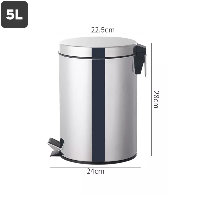 Jual DHW Tempat Sampah Injak Stainless Steel, Trash Bin Kawat Bulat ...