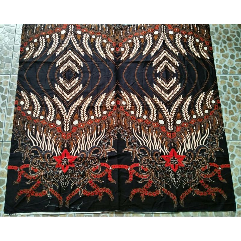 Jual Kain Katun Batik kota solo motif bunga padi | Shopee Indonesia