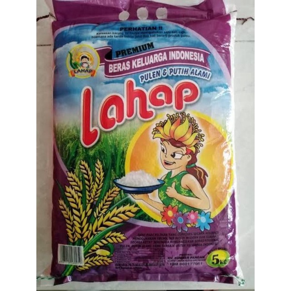 Jual beras premium cap lahap 5 kg | Shopee Indonesia
