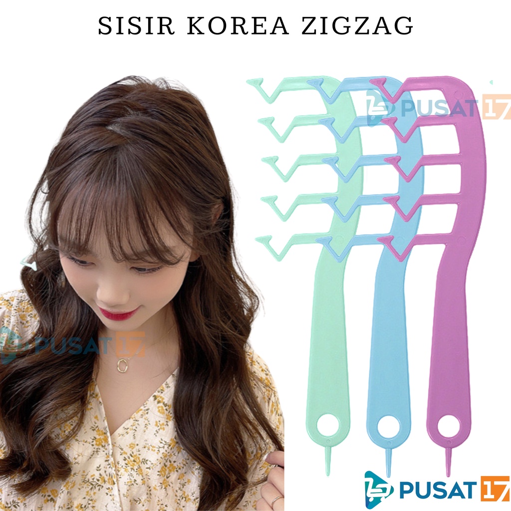 Jual PUSAT17 SISIR RAMBUT ZIGZAG / SISIR RAMBUT ZIG ZAG STYLE / SISIR ...