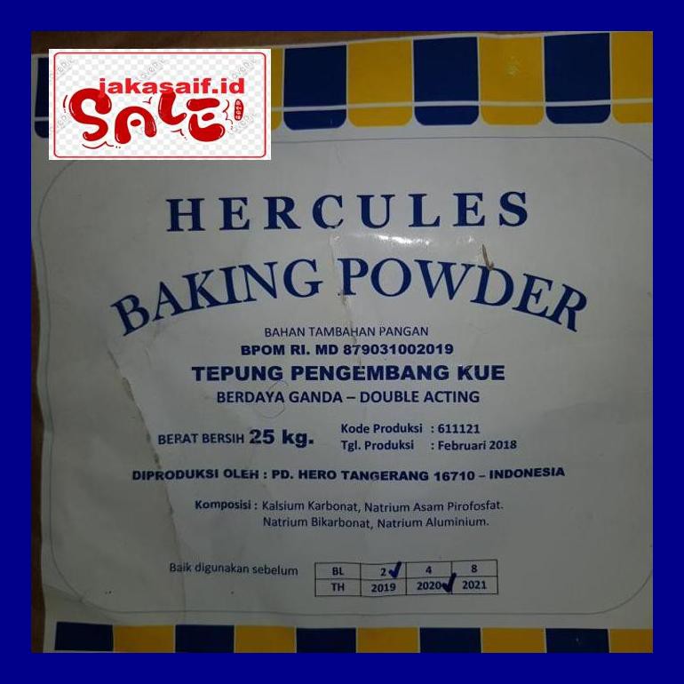 Jual Jak5D0Yh Baking Powder Hercules 1 Kg Double Acting D50Jaks ...
