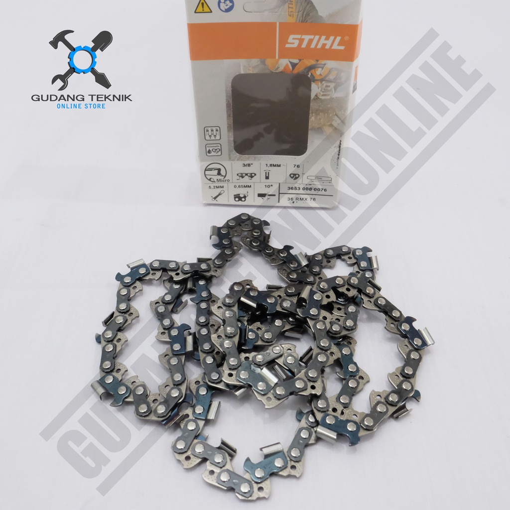 Jual RANTAI Chainsaw STIHL 22" 3653 000 0076 36RMX / RANTAI Belah Gergaji Kayu STIHL 22 Inch 38T ...