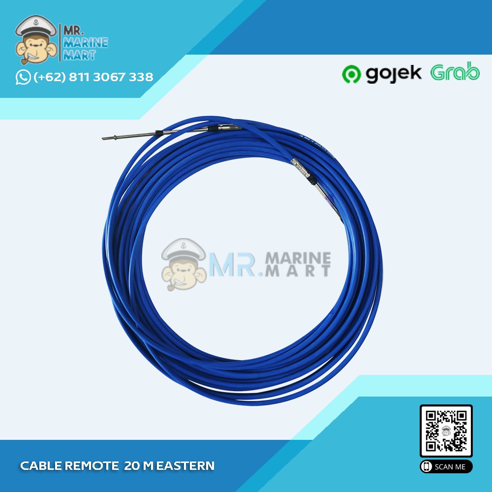 Jual Kabel Remote Gas Kapal 20 Meter Eastern Marine Cable Remote ...