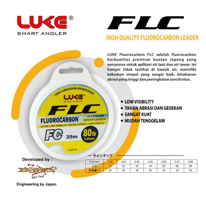 Jual SHOCKLEADER LUKE FLC FLUOROCARBON FC | Shopee Indonesia
