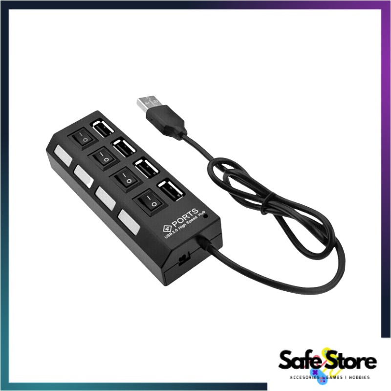 Jual SAFE USB HUB 4 PORT ON/OFF / USB HUB 7 PORT ON/OFF SAMBUNGAN USB 4 USB 7 USB / KABEL USB ...