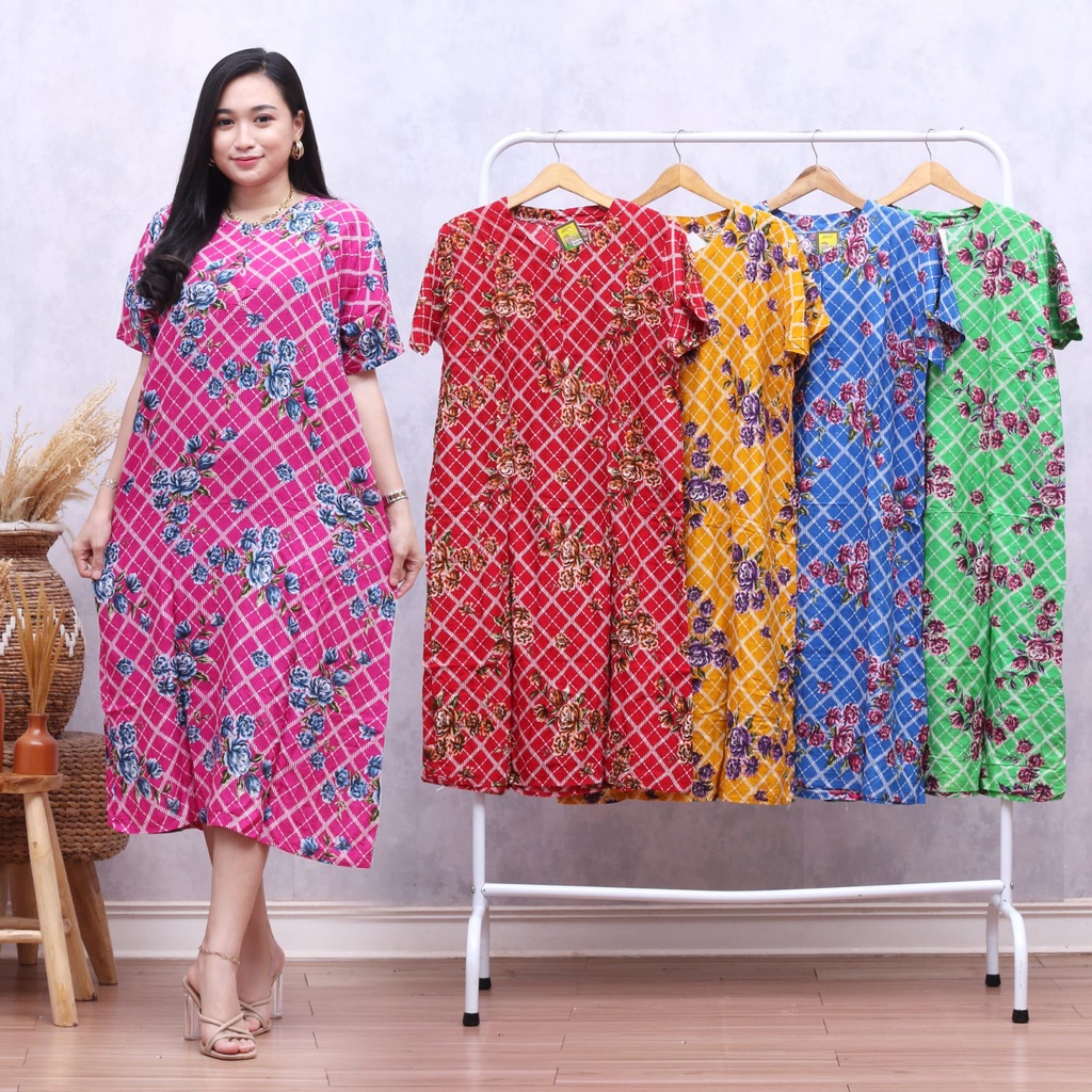 Jual Daster Lengan Pendek Busui Daster Ibu hamil Ibu Muda Daster ...