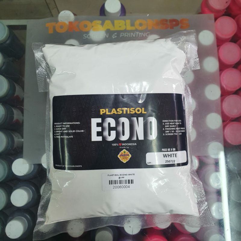 Jual Tinta Plastisol Unimate ECONO series kemasan 1kg PP | Shopee Indonesia