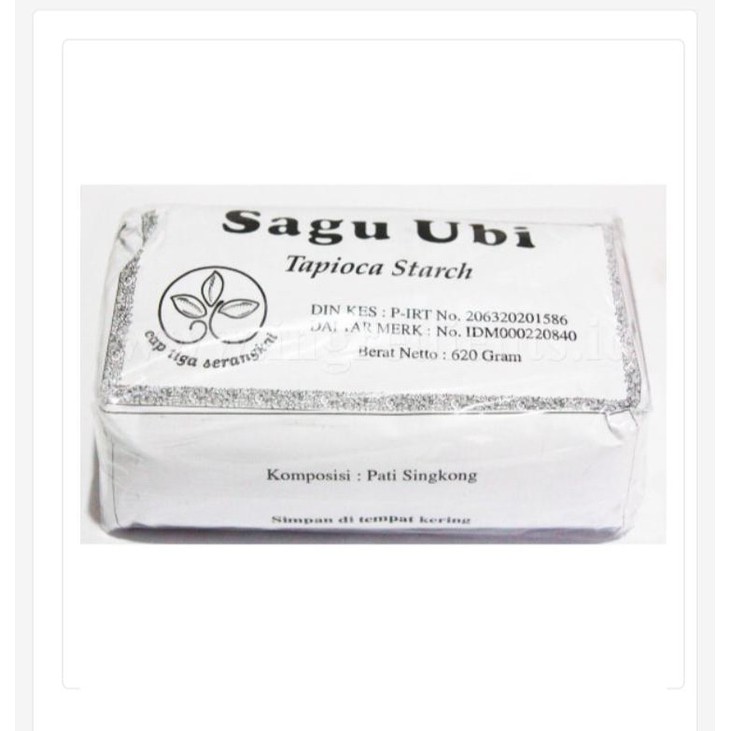 Jual Sagu Ubi Tapioca Starch Cap Tiga Serangkai - Tepung Sagu Ubi ...