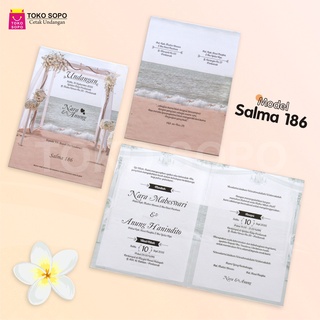 Jual Undangan Pernikahan Tema Wedding Beach Resepsi Pantai Free Denah ...