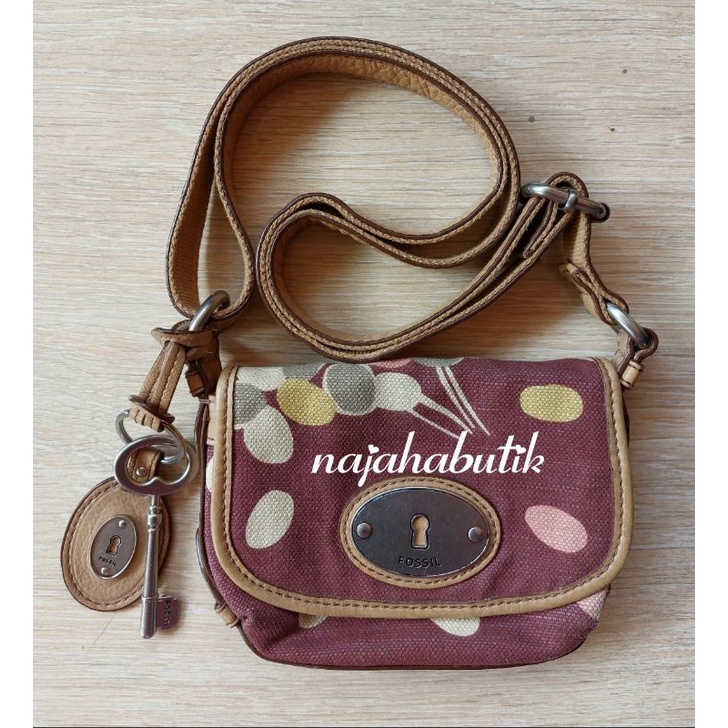 Jual tas fossil maddox mini flap sling balloon original authentic ...