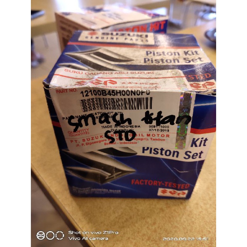 Jual Piston Seher Kit Set Suzuki Smash Titan Original SGP oversize ...