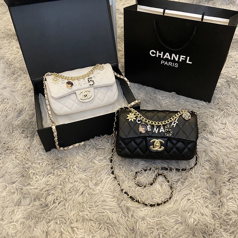 Jual Chanel Surat Liontin Temperamen Tas Rantai Aroma Kecil Baru High ...