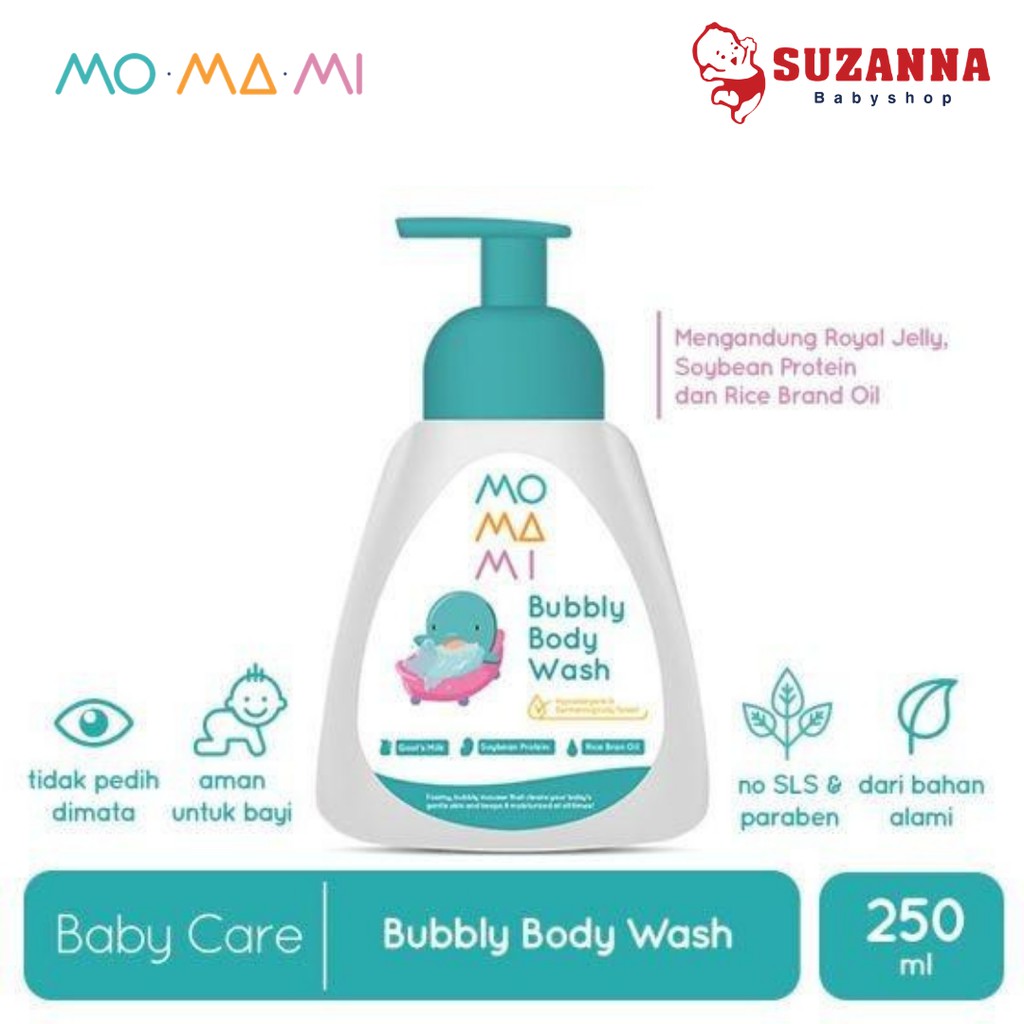 Jual Momami Bubbly Body Wash / Baby Bath Foam 250ml | Shopee Indonesia