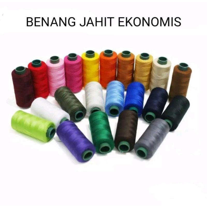 Jual BENANG JAHIT / BENANG PUTIH / BENANG HITAM / BENANG WARNA | Shopee ...