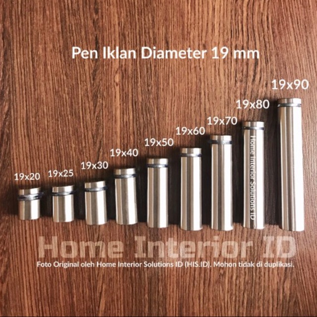 Jual Pen Iklan 19 x 25 mm - Baut Akrilik - Pen Reklame | Shopee Indonesia