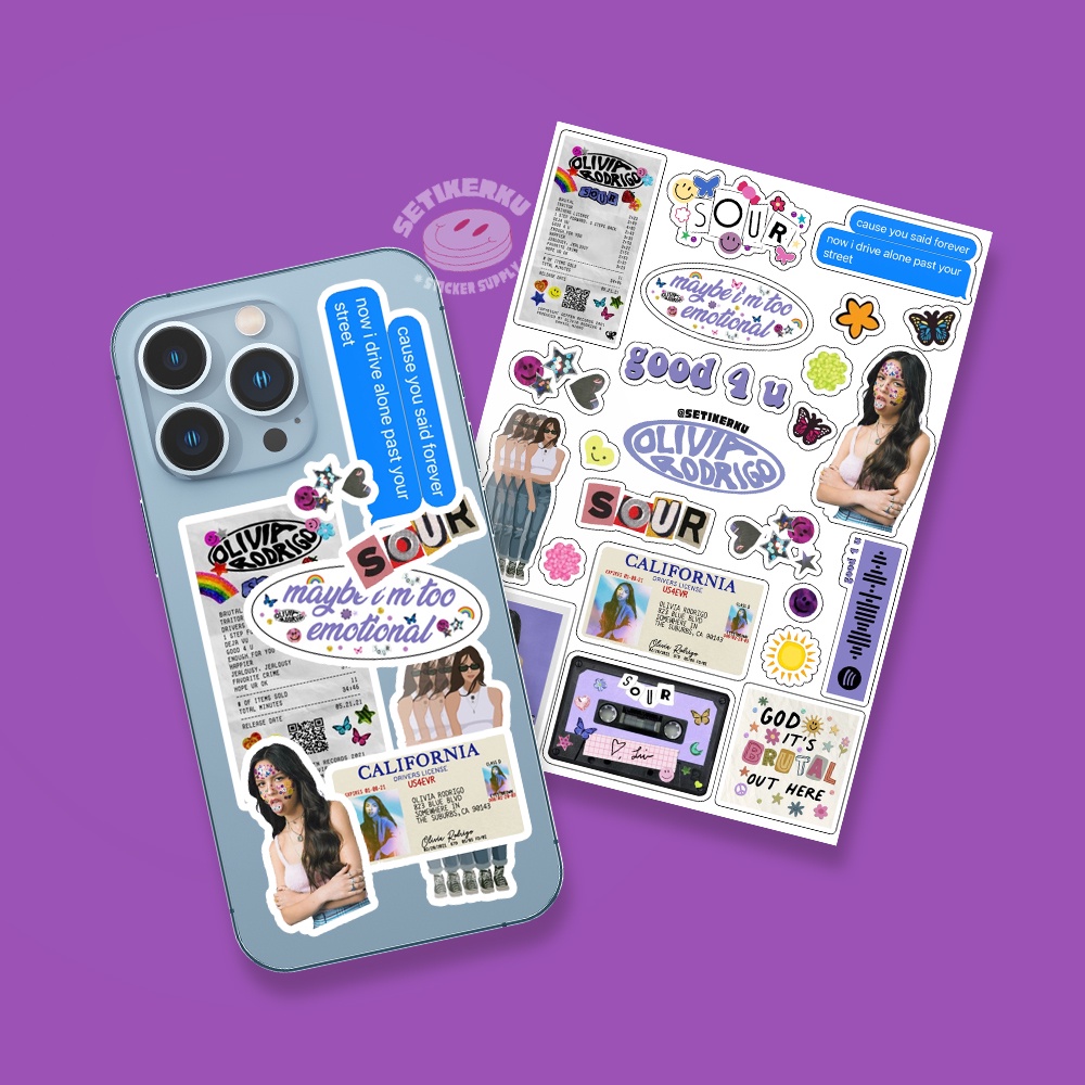 Jual 24pcs OLIVIA RODRIGO Sticker Pack | stiker olivia rodrigo ...