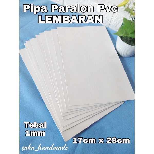 Jual PIPA PARALON PVC LEMBARAN (untuk bahan miniatur)17cm x 28cm TEBAL ...