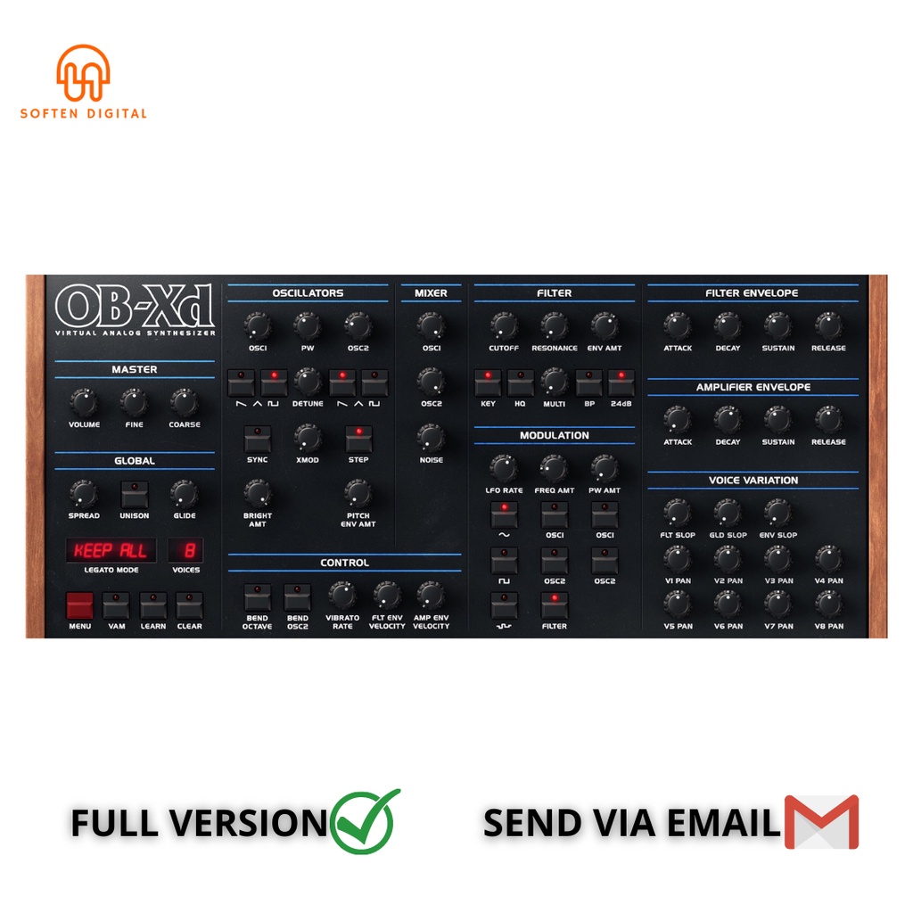 Jual discoDSP OB-XD v2 VSTI Plugin Oberheim synthesizer designed to ...