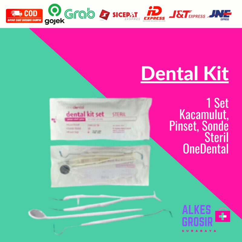 Jual Dental Kit Set Steril ONEMED ONEDENTAL Disposable Behel Kacamulut ...