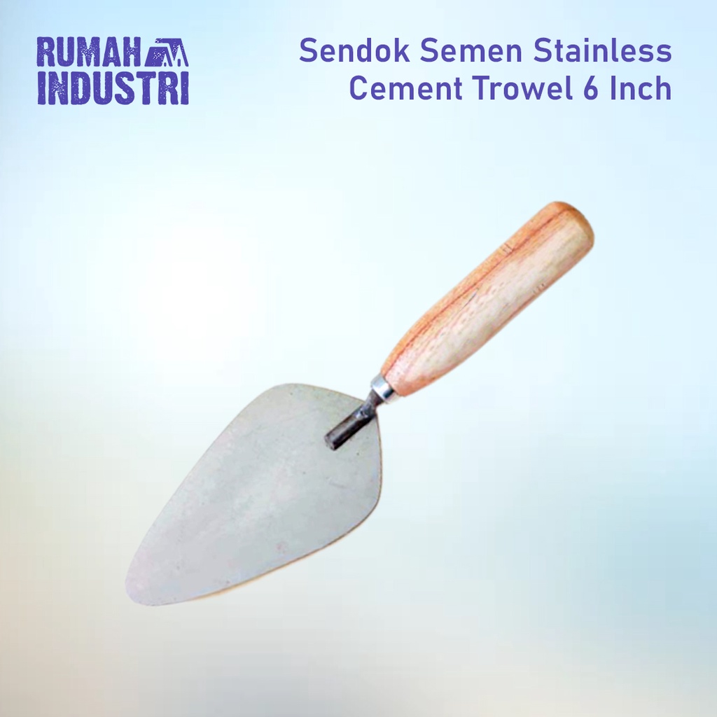 Jual KERAS! Catok Cetok Sendok Semen Gagang Kayu Stainless Cement ...