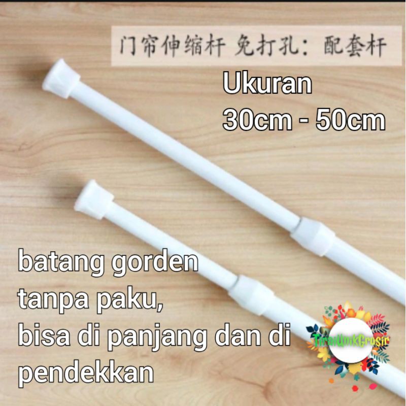 Jual Tiang tirai / tiang pintu/ tiang jendela / tiang fleksibel / tiang gantungan gorden ...