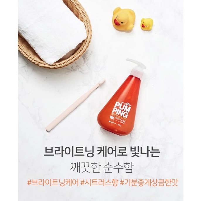 Jual Odol/Pasta Gigi Korea_Pumping Toothpaste_3 Rasa | Shopee Indonesia