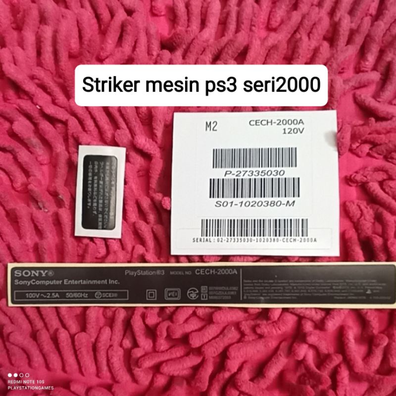 Jual STRIKER BARCODE MESIN PS3 SLIM SERI 20XX | Shopee Indonesia