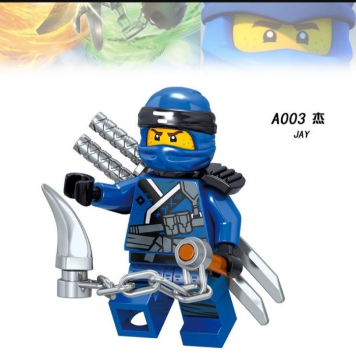 Jual Lego Ninjago Jay Ice Emperor Minifigure Ninja Thor Kai Loki ...