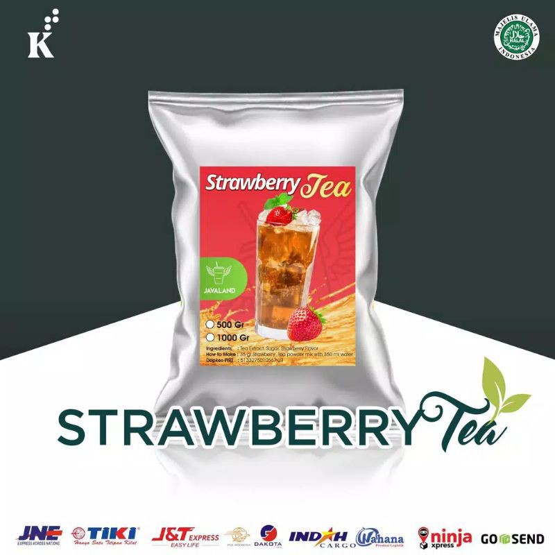 Jual Javaland Bubuk Minuman Rasa STRAWBERRY TEA / Teh 1Kg - Regular ...