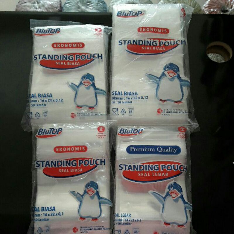 Jual STP / STANDING POUCH BLUTOP Besar/Plastik cemilan/Plastik Kiloan ...
