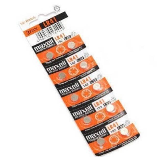 Jual Baterai Maxell LR41 Original Equivalent SR41 AG3 LR736 192 | Shopee Indonesia