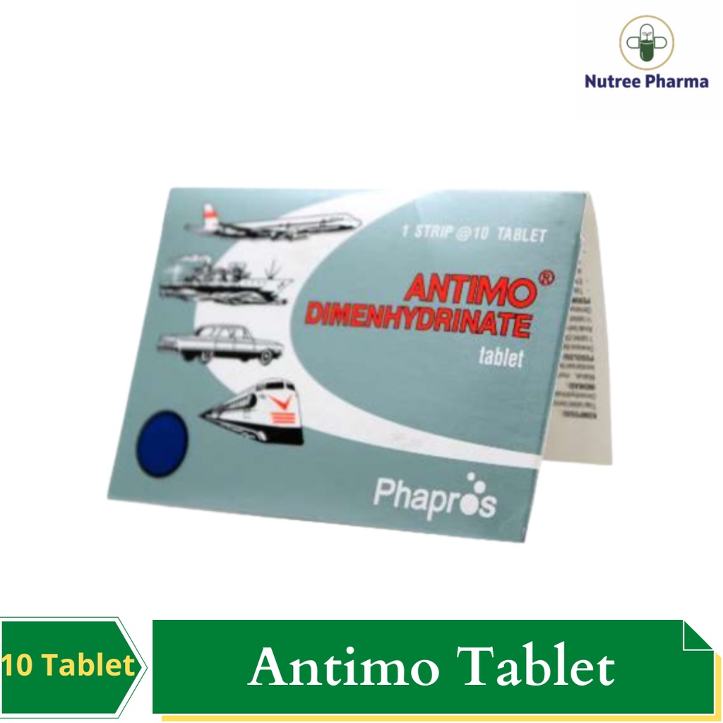 Jual Antimo Tablet Isi 10 | Dewasa Obat Mabuk Perjalanan | Mual ...