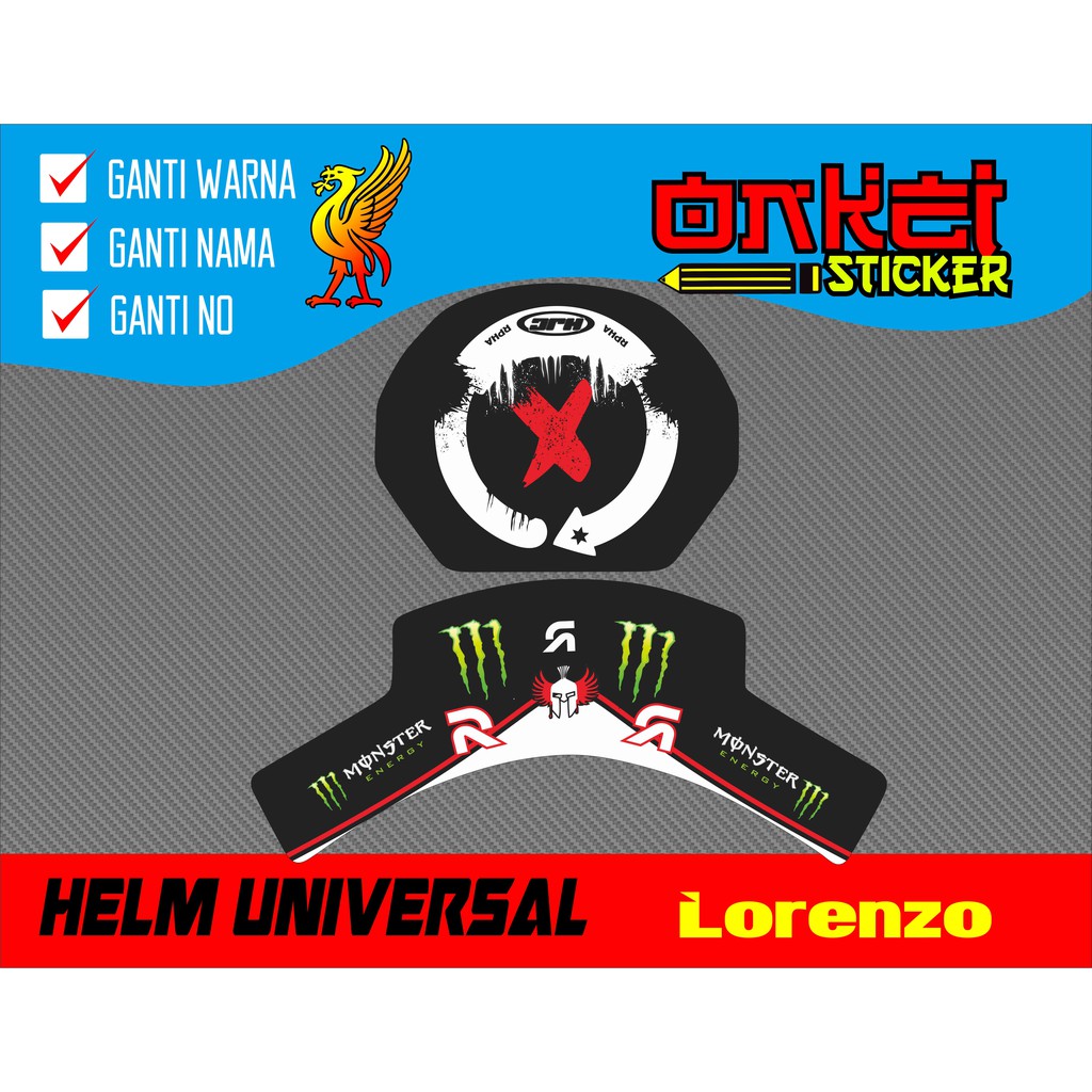 Jual decal helm universal | Shopee Indonesia
