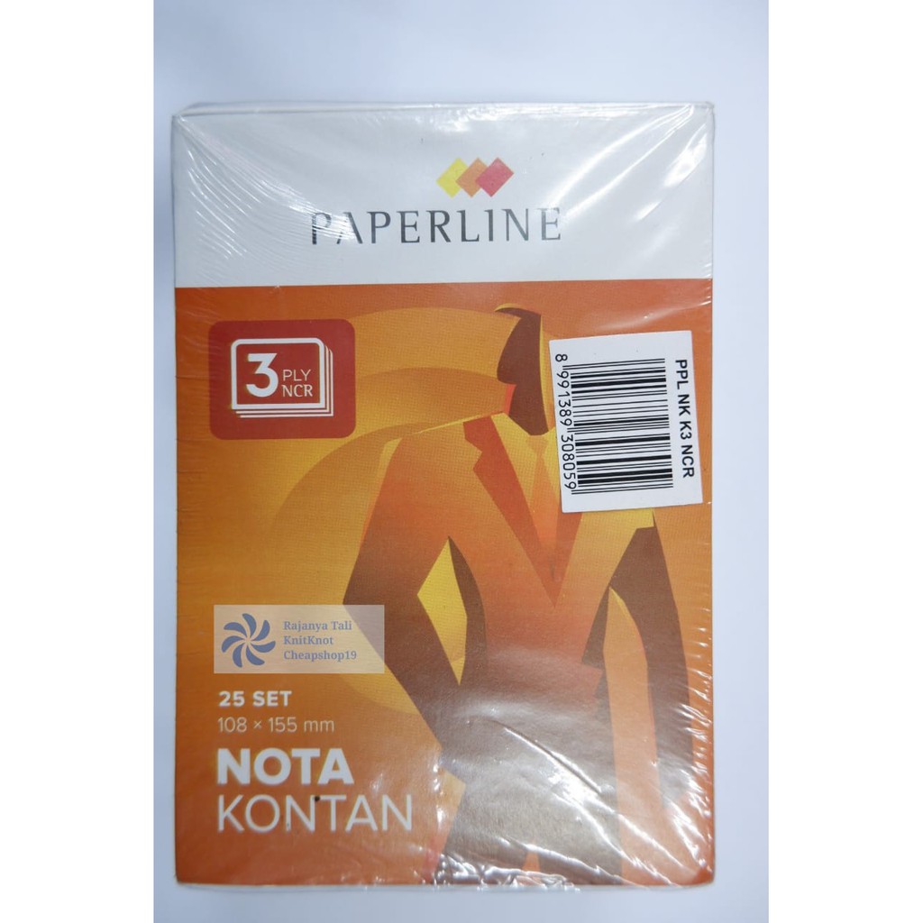 Jual Nota Kontan B3 Bon PAPERLINE Besar 3 Rangkap Ply NCR Isi 75 Lembar ...
