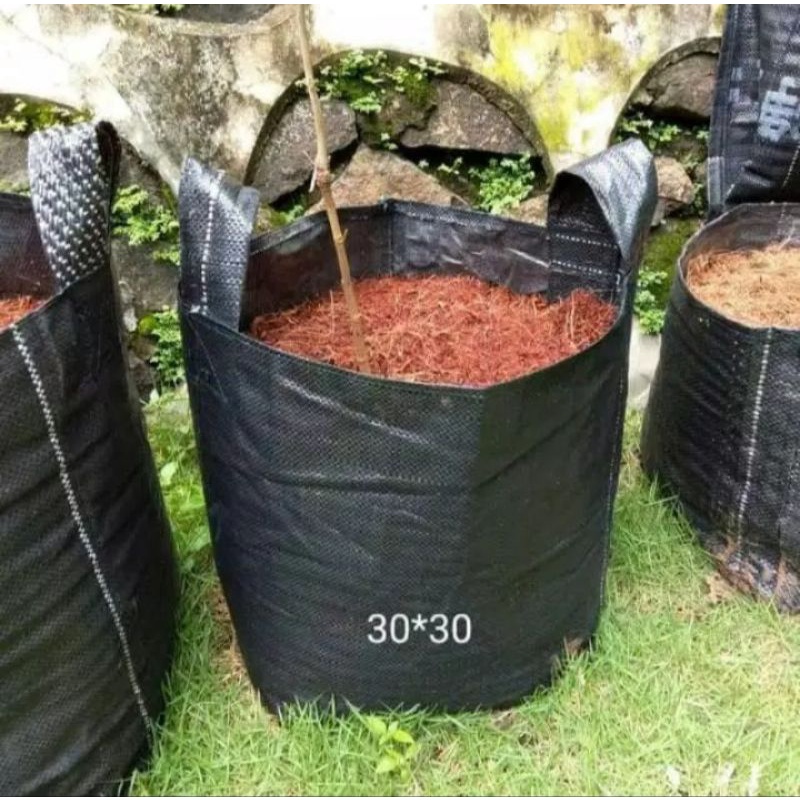 Jual planter bag ukuran 30x30 (25 liter) pot tanaman buah / bonsai ...