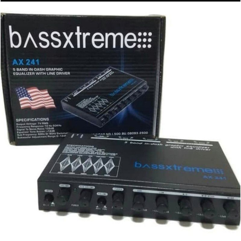 Jual Parametric preamp BASSXTREME AX-241 4 band equalizer with line ...