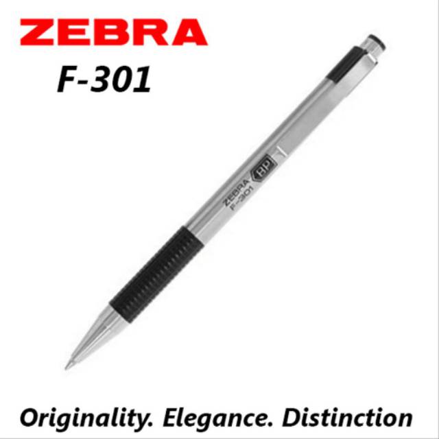Jual ZEBRA F301 COMPACT REGULER G301 PULPEN BODI BESI STAINLESS STEEL ...