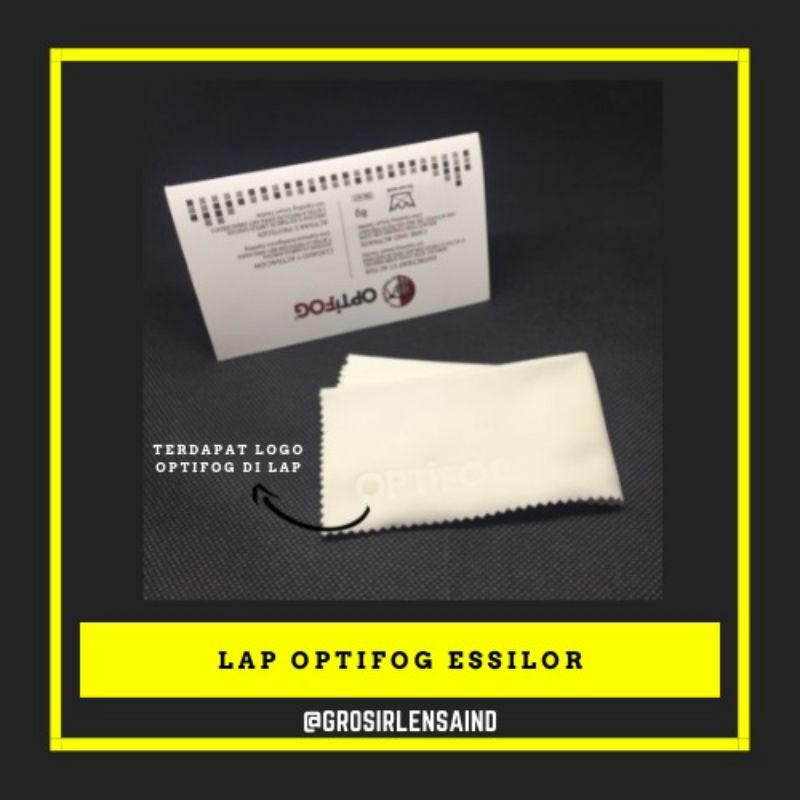 Jual LAP OPTIFOG / LAP KACAMATA ANTI EMBUN ORIGINAL ESSILOR | Shopee ...