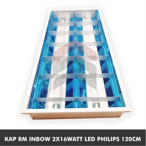 Jual Kap RM Lampu TL T8 Philips Tube Ecofit LED 2x16 Watt / 120cm ...