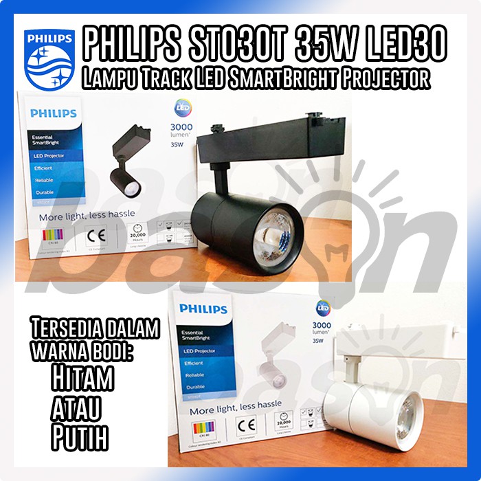 Jual PHILIPS SmartBright ST030T LED30 35W LED Projector - Lampu Track ...