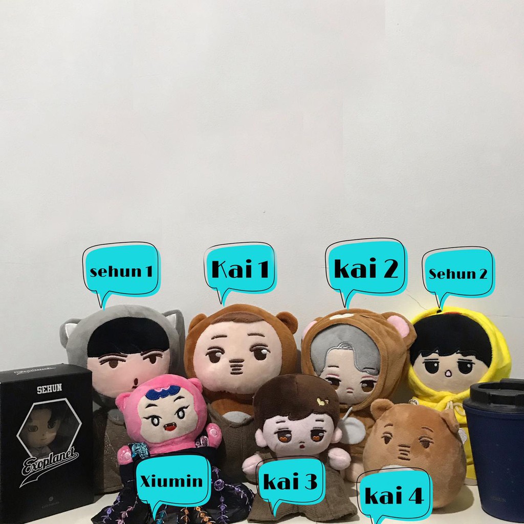 Jual EXO DOLL BONEKA EXO SEHUN SUHO XIUMIN Kai | Shopee Indonesia