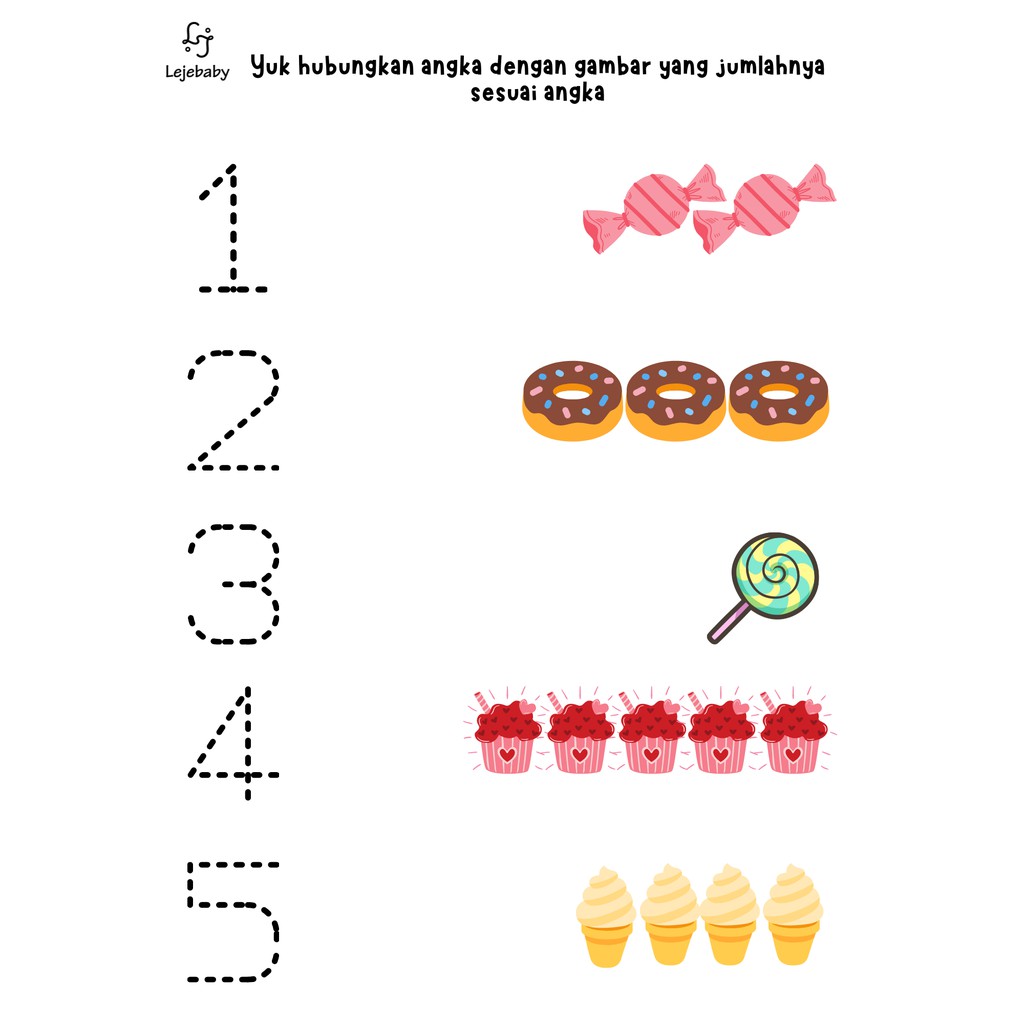 Jual WORKSHEET ANAK 2 3 4 5 6 tahun Lembar Kerja ANGKA MATEMATIKA ...