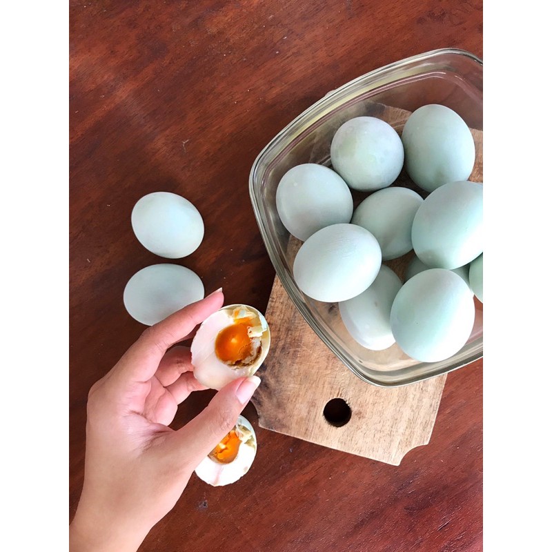 Jual Telur Asin Masir Matang Grade A (aesthetic salted egg/ Telor Asin ...