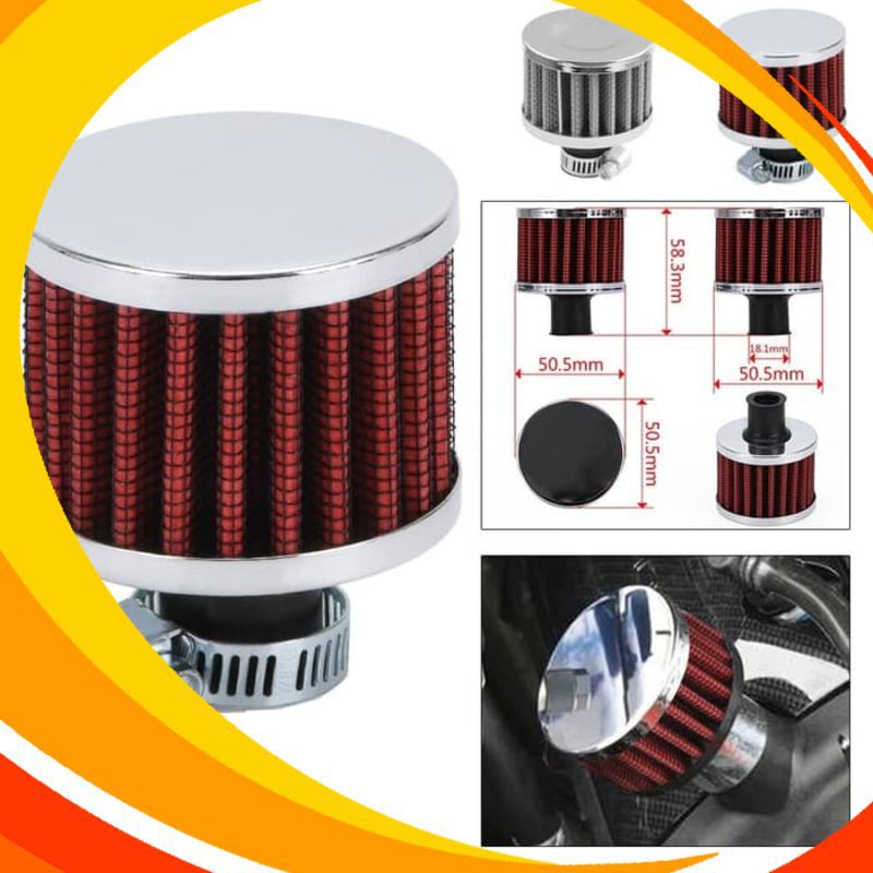 Jual Jual NEW AIR BREATHER K&N FILTER MINI UNIVERSAL - Carbon Barang ...