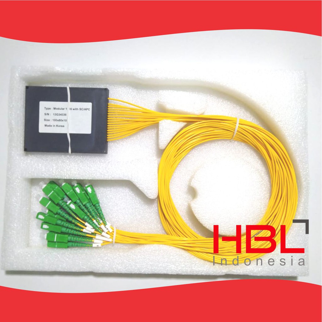 Jual Splitter Module 1x16 1:16 with SC/APC Made in Korea Fiber Optice ...